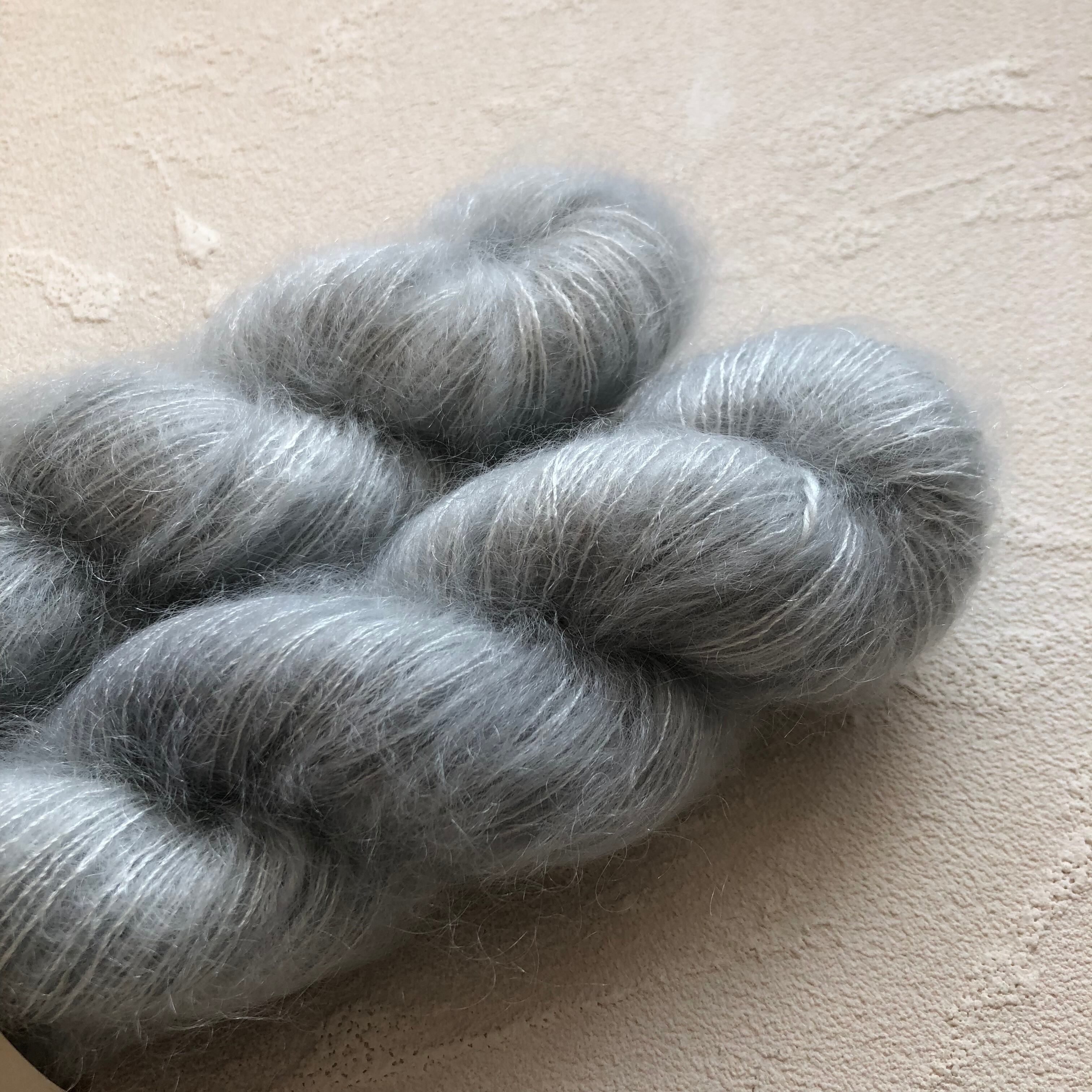 Silk Mohair【Dusty Blue】 | IRODORI YARN | 手染め毛糸専門店