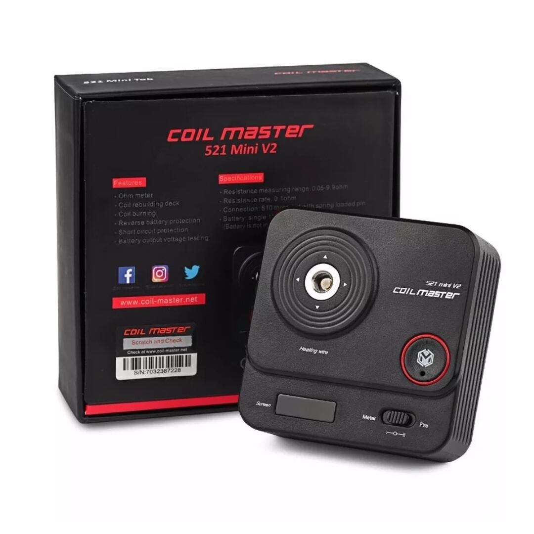 Coil Master 521 mini Tab V2 コイルマスター オームメーター リビルダブル 抵抗値測定 VAPE ベイプ ...