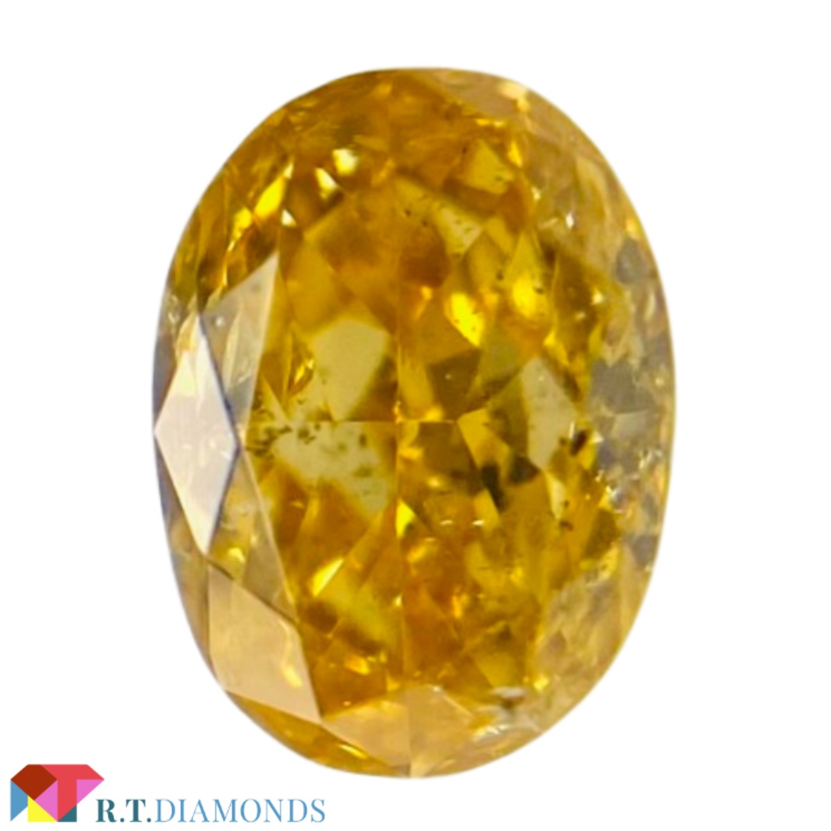 FANCY VIVID ORANGY YELLOW 0.153ct OV/RT2988/CGL | Ilovediamonds