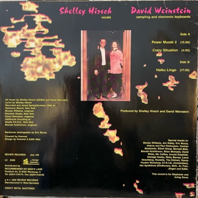 SHELLEY HIRSCH/DAVID WEINSTEIN "HAIKU LINGO" LP | EAD RECORD