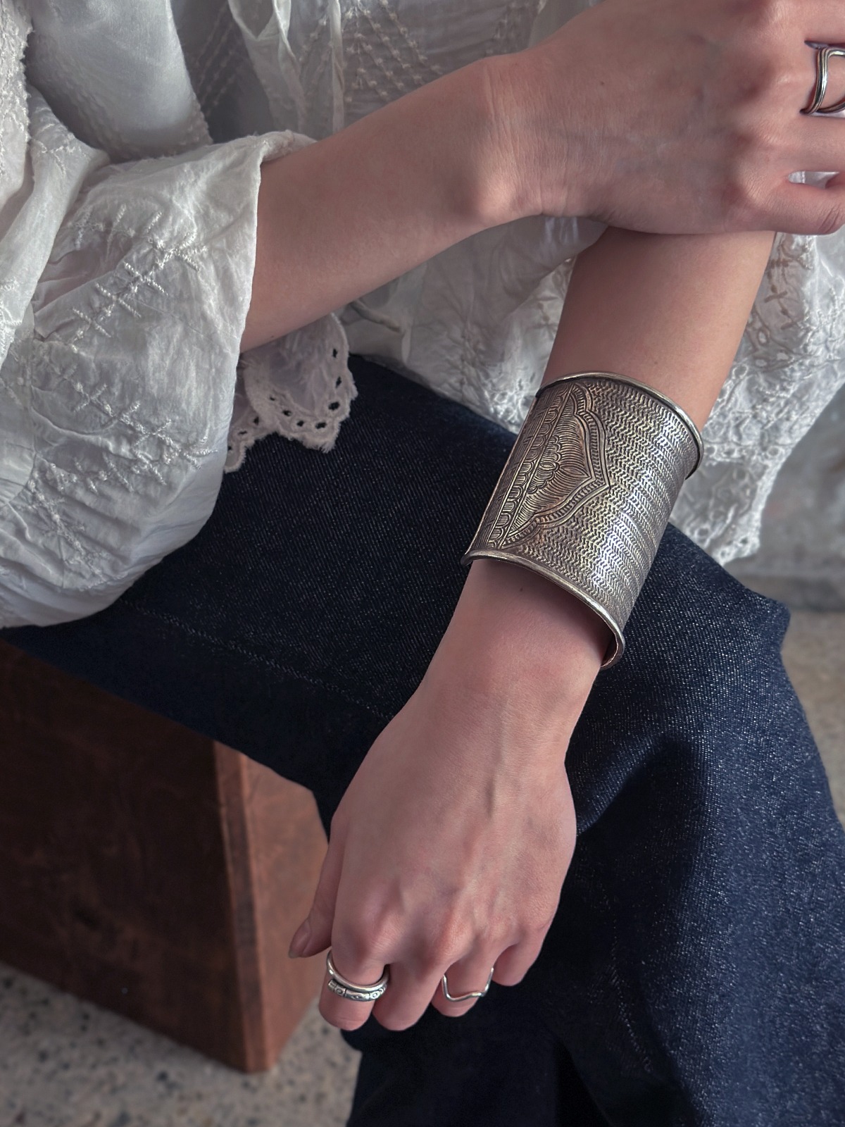 Sipsongpanna／Thai Silver bangle | 333 & tay - Delivery Service