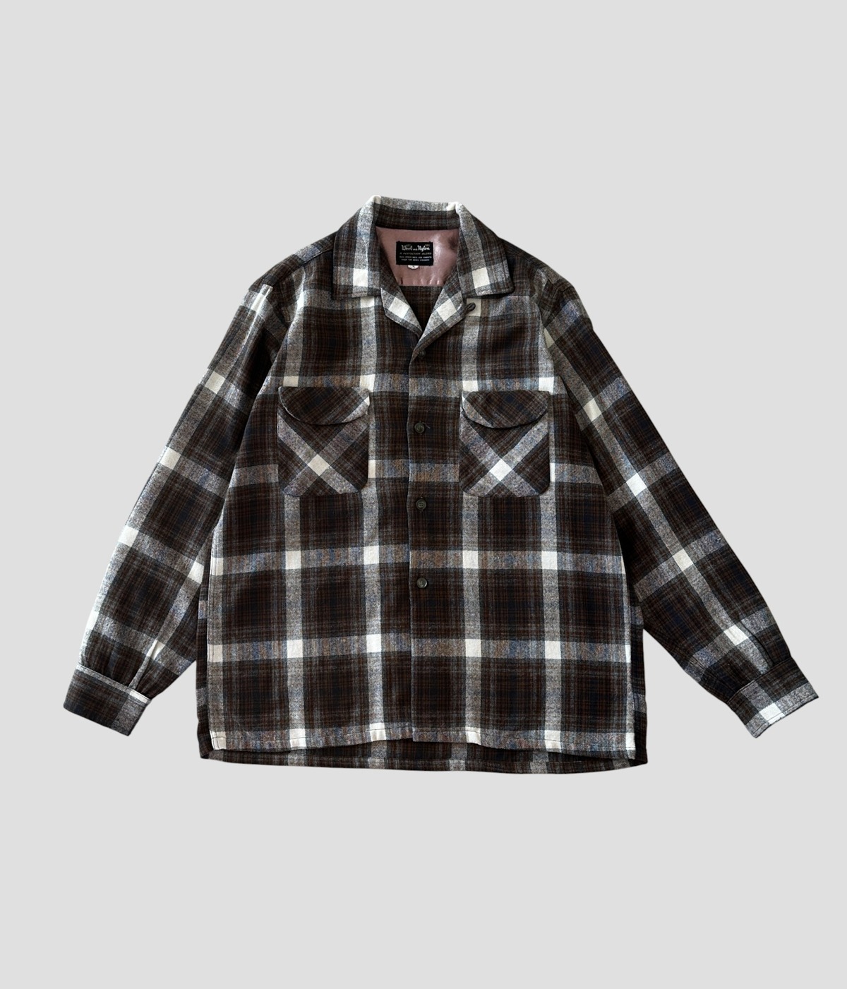 Vintage 60s M Opencollar Check Shirt | BEGGARS BANQUET公式通販サイト 古着・ヴィンテージ