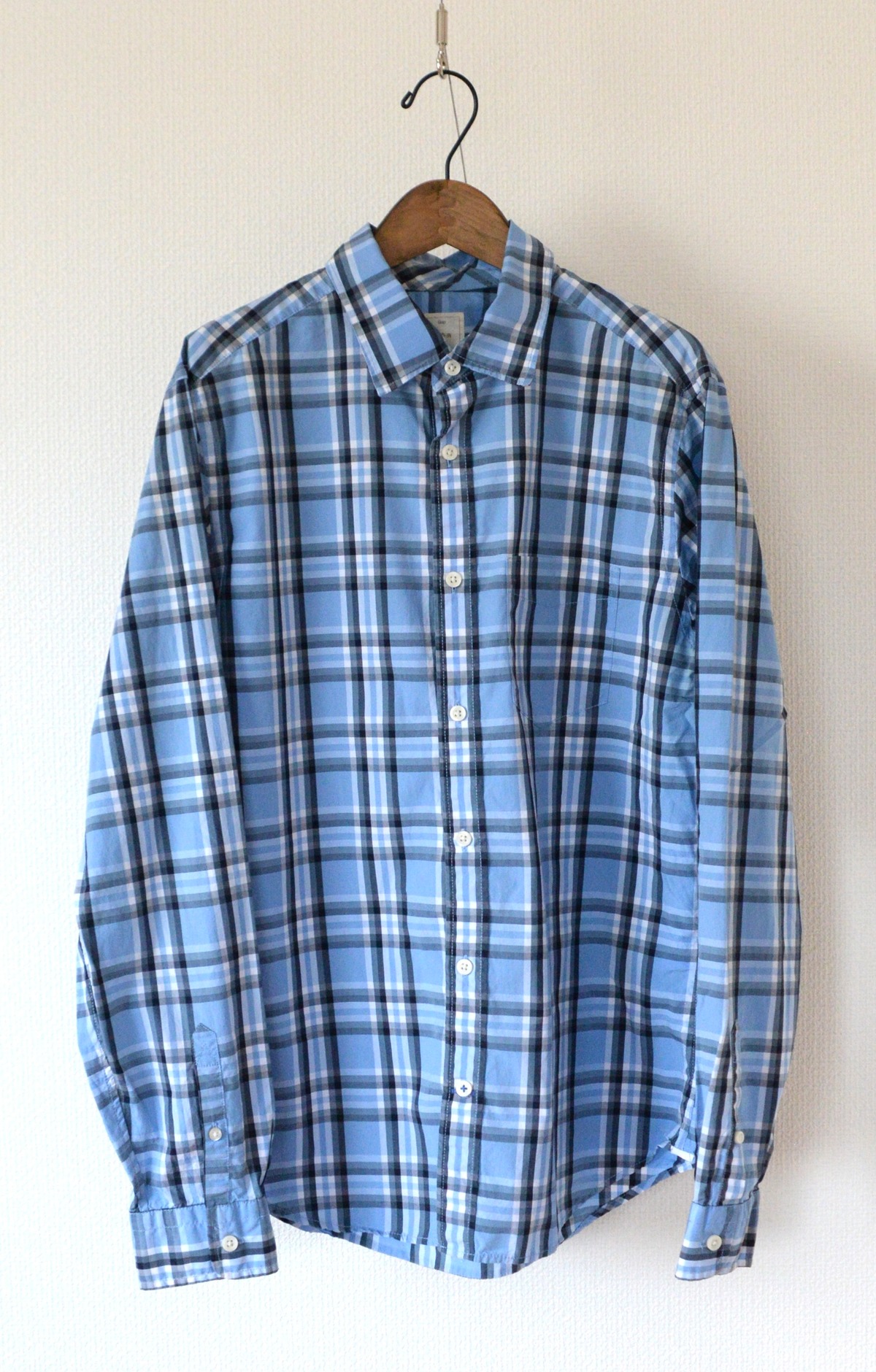 GAP LIVED-IN check shirt | bluebreeze