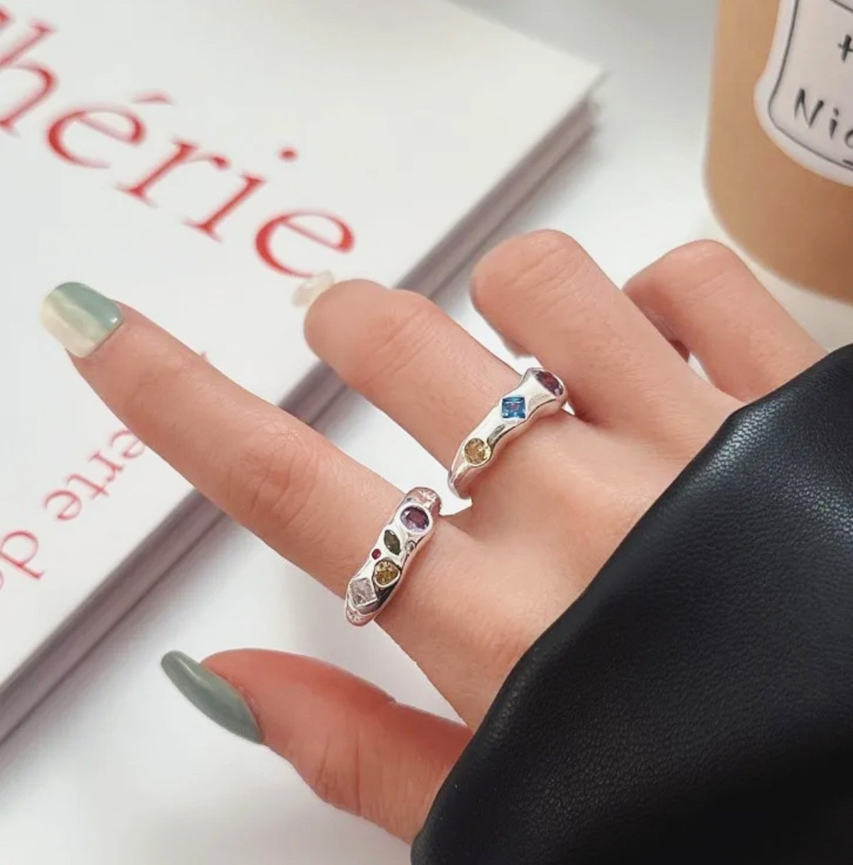 ジェ厶ストーン ︎シルバーRing | Merci Doux