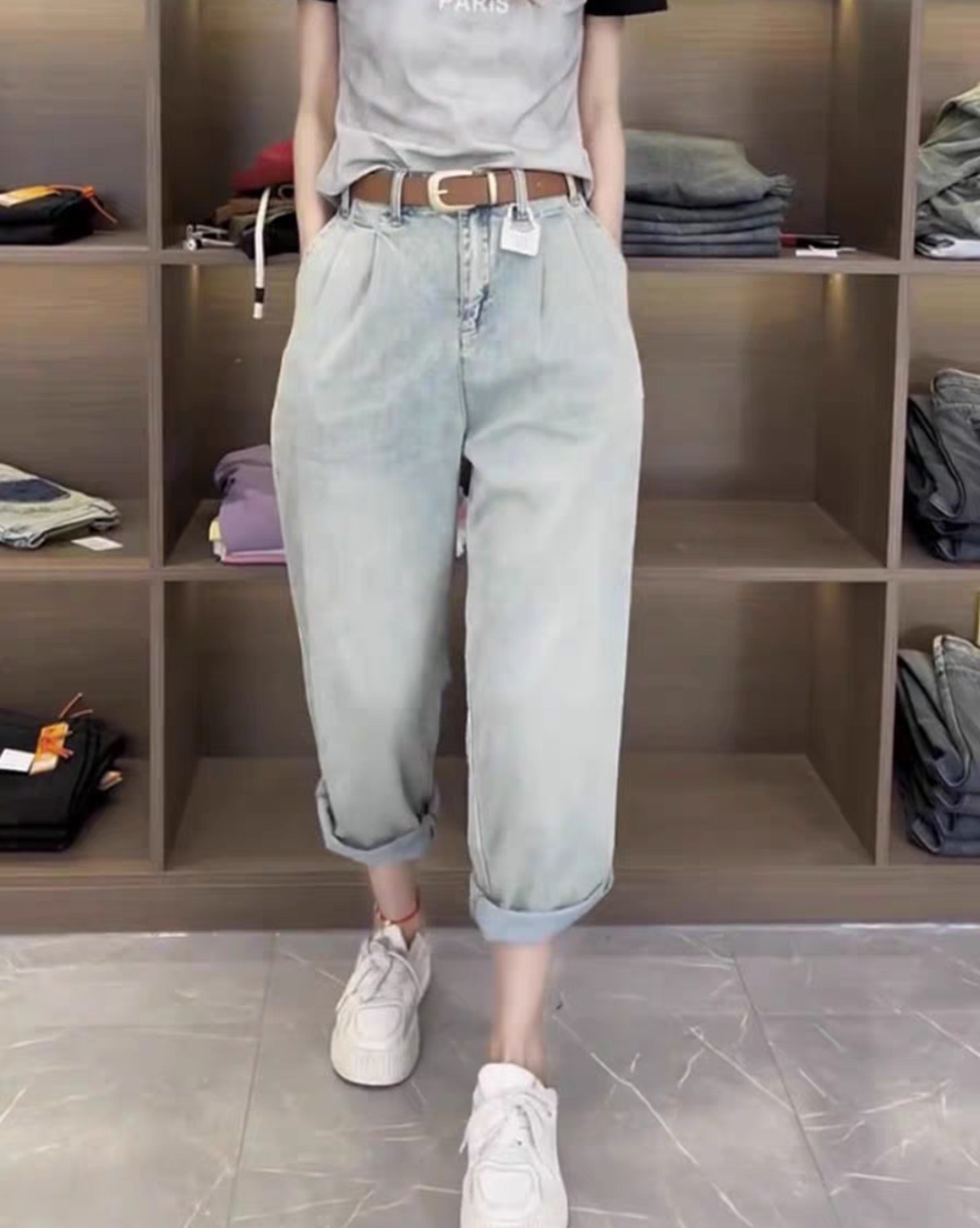 ストレッチバルーンデニムパンツ k0056 | kapono