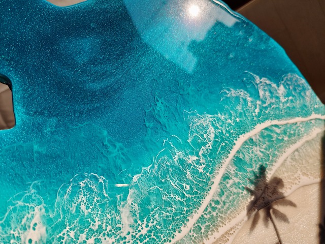 188.オーシャンレジンアート 正面型ホヌ 中 | Leaf Edgez