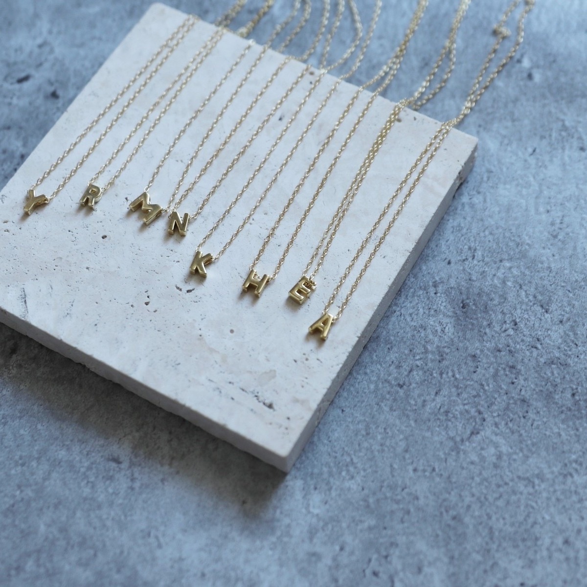 initial necklace | eclacoco