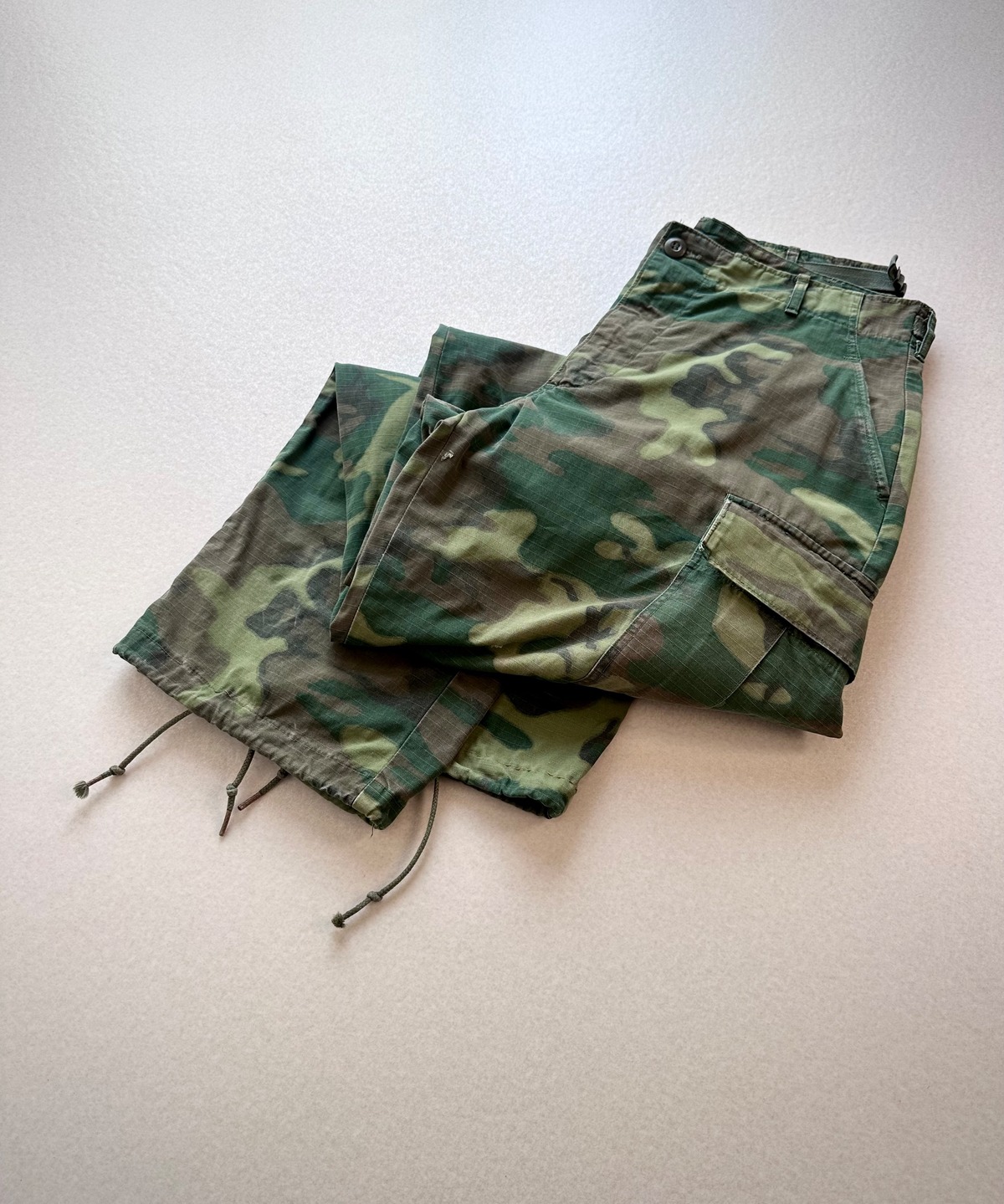 68s “ US.ARMY ” ERDL GREEN LEAF RIP-STOP JUNGLE FATIGUE OLD VINTAGE 60s ...