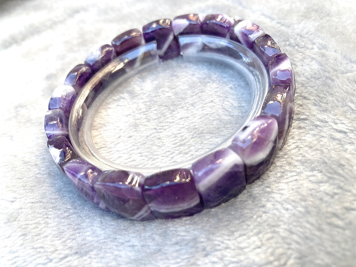 【アメジストバングル】14mm×11mm(内径17cm) | NADistiny