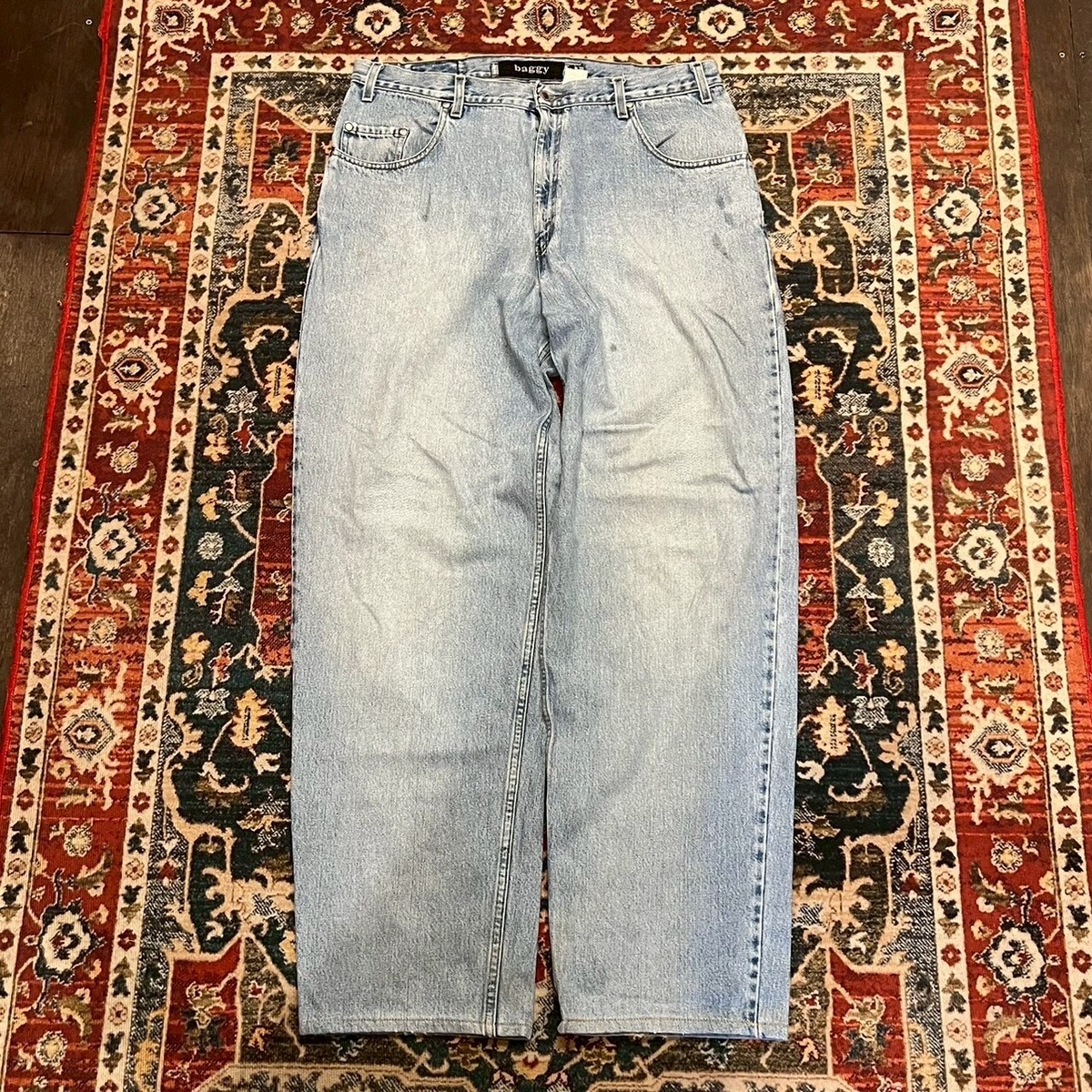 00s Levi's Silver Tad シルバータブ バギー ヴィンテージ デニムパンツ W38 L36 W96cm ダメージ ストレート ...