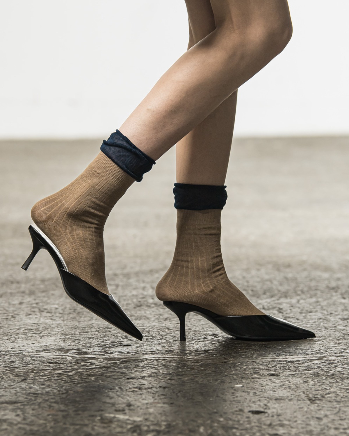 Layered Like Wide Rib Socks | RELEVE