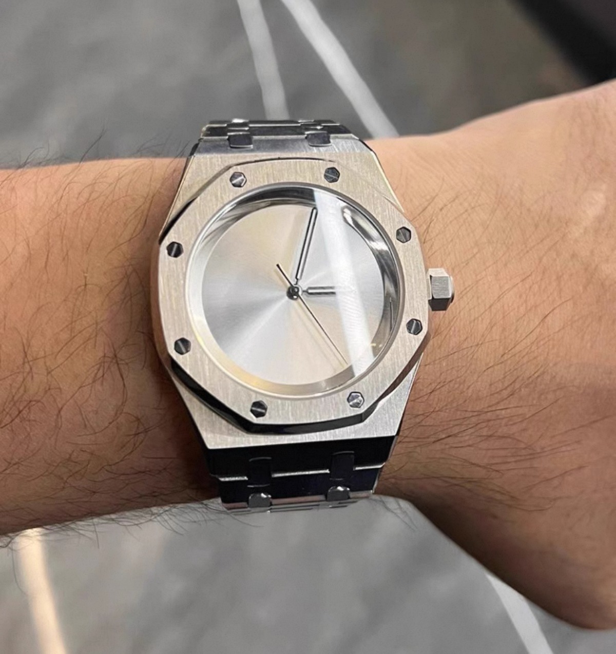 【Ice69】Noblesse Silver Minimalist Steel Watch | iceluxe