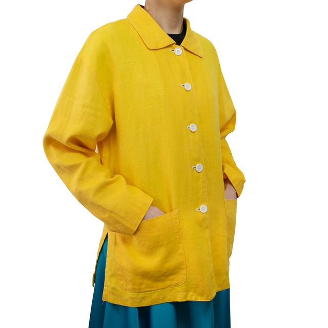 Yellow Linen Jacket | MIXED BAG