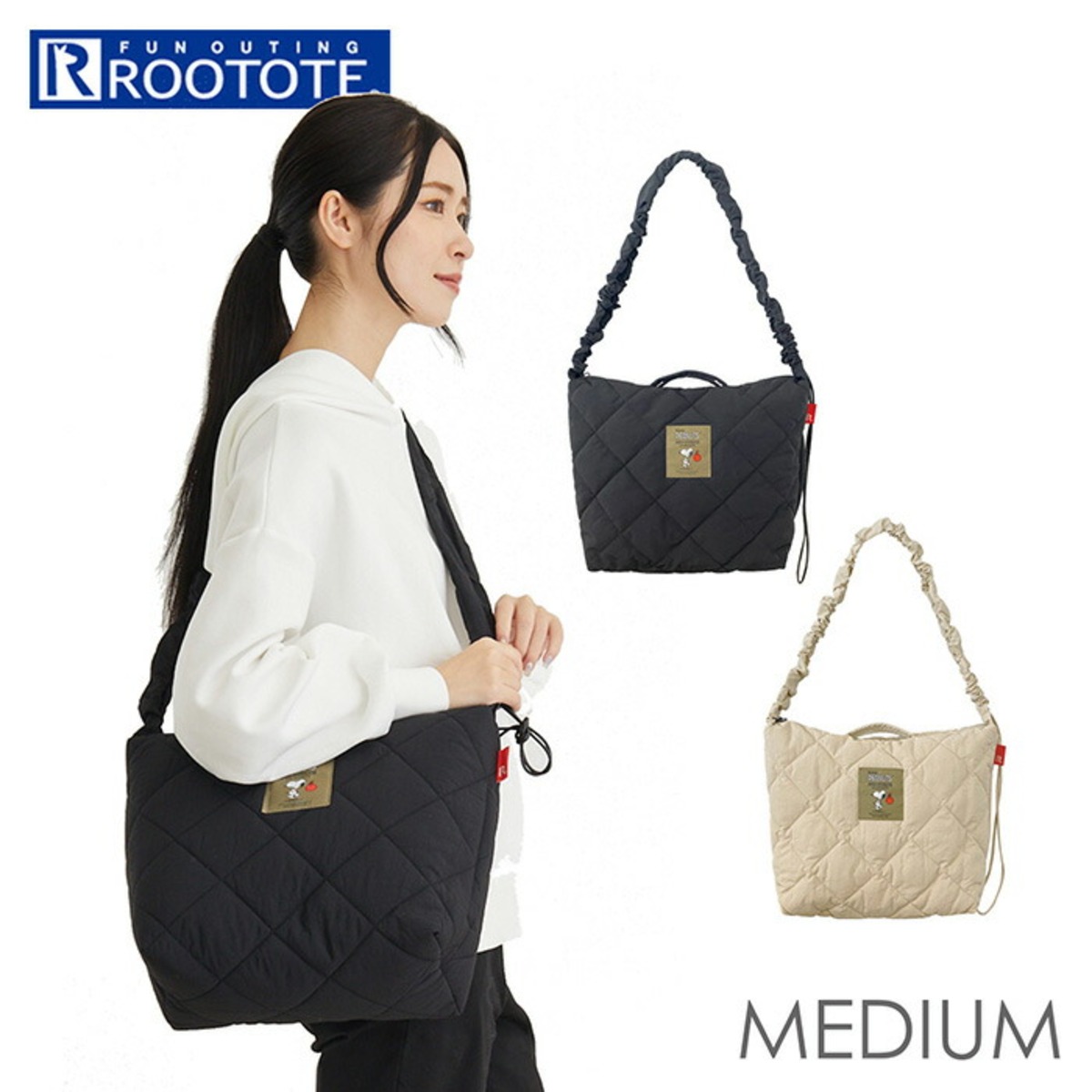 ROOTOTE ルートート スヌーピー 8341 通販 ショルダー バッグ トートバッグ ショルダーバック トートバック トート レディース かわいい 斜めがけ 軽い 軽量 肩掛け ...