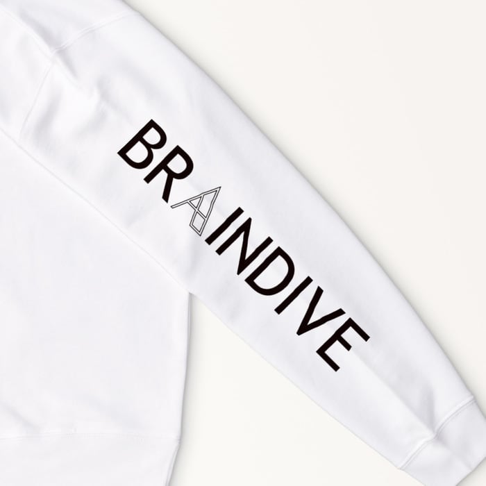 【BRAINDIVE】Logo White Parka | BRAINDIVE