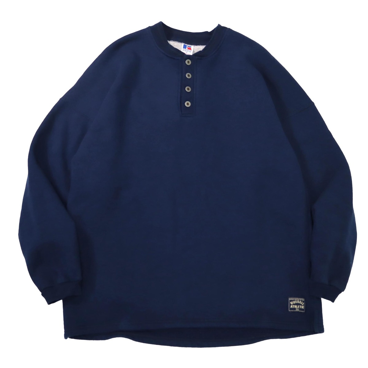 [XL] 90's Russell Henry Neck Sweat Navy | mongos