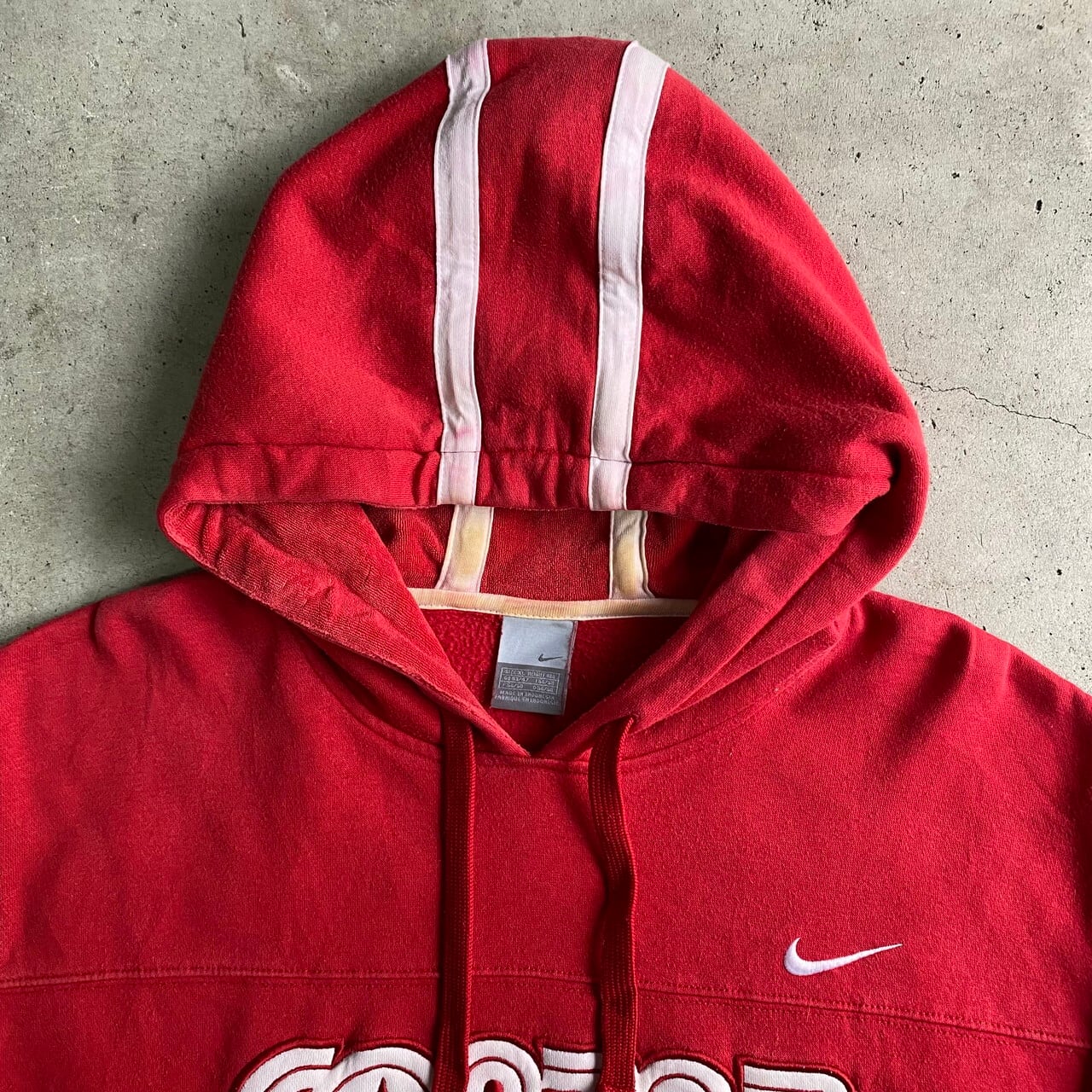 ビッグサイズ NIKE ナイキ COR72Z チームロゴ 刺繍 プルオーバーパーカー メンズ2XL相当 古着 スウェットパーカー スウォッシュ ...