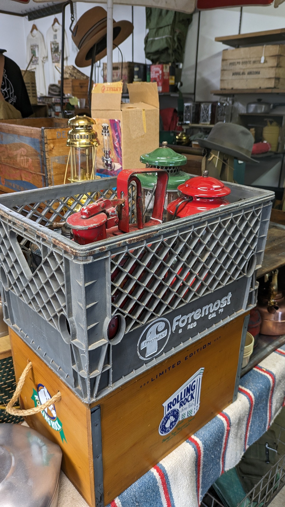 Vintage Foremost MILK Crate Box ヴィンテージ フォアモスト ミルククレート ボックス 収納ボックス ...