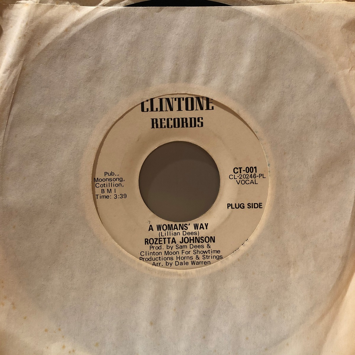 【EP】Rosetta Johnson / A Woman's Way | Downtown Records 45 Branch