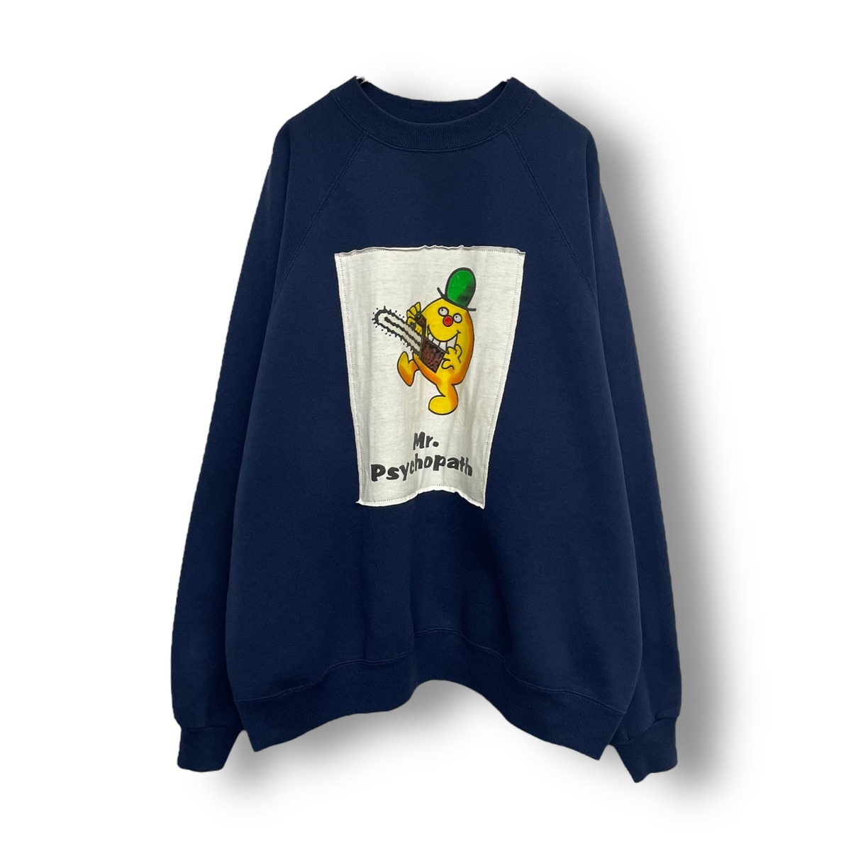 “Mr.Psychopath” Pasting Print Sweat Shirt | RENGA CLOTHING STORE