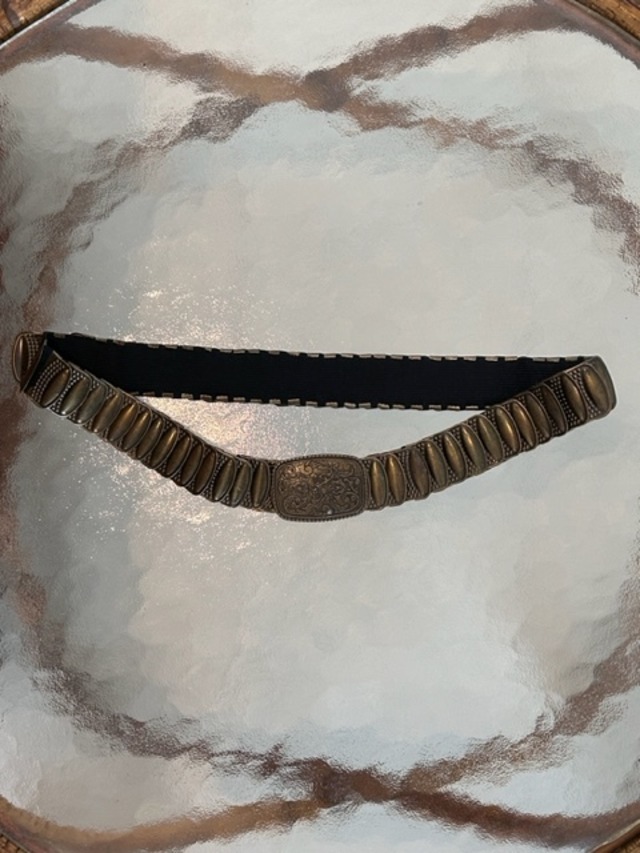 vintage metal strech belt "flower buckle" | mean