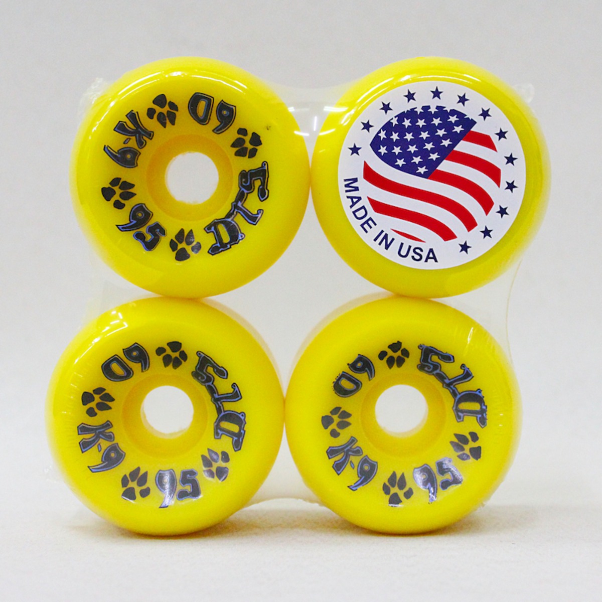 【DOGTOWN】K9 80s WHEEL 60mm / 95A YELLOW | NiceDream