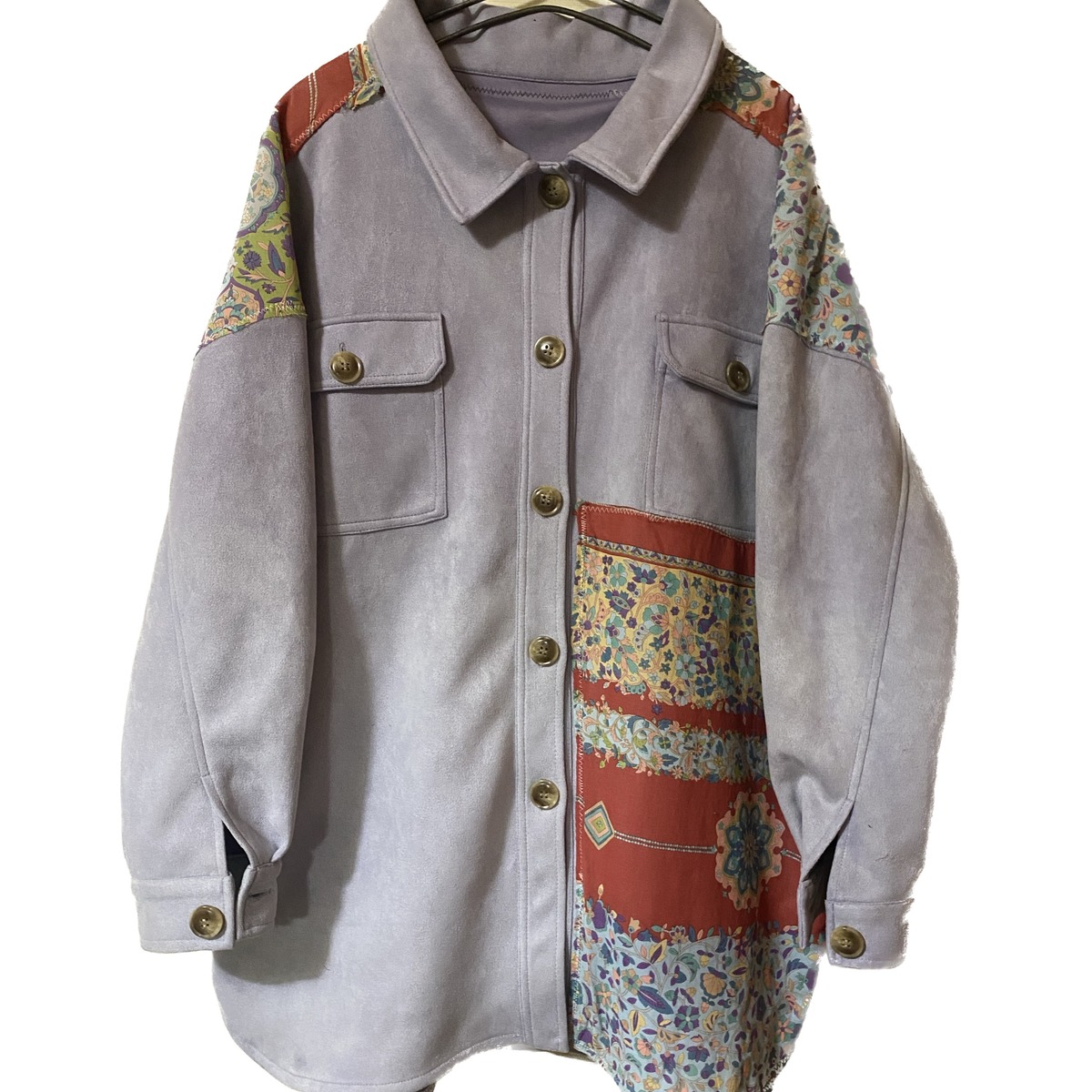 80s vintage materialデザイナーコラボ リメイク5mm厚JKT | ROMP vintage used shop