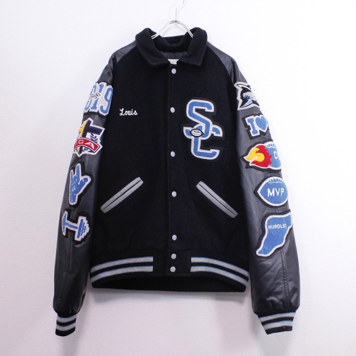 【Caka act2】Special Patch Design Vintage Loose Stadium Jacket | Caka(カカ ...