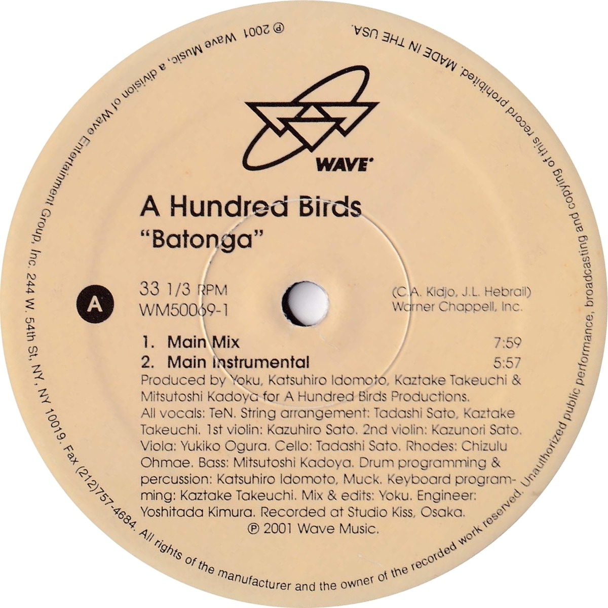 A Hundred Birds – Batonga | First Floor Records / Used House vinyl ...