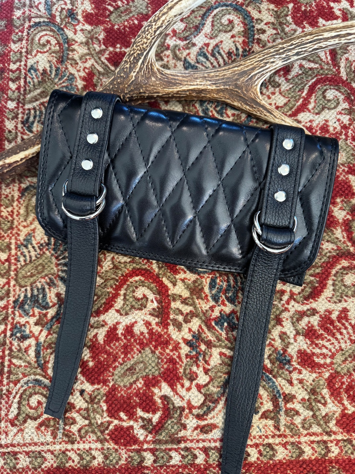 New!! TOOL BAG DIAMOND PADDED | BOMBOILER CUSTOM LEATHER