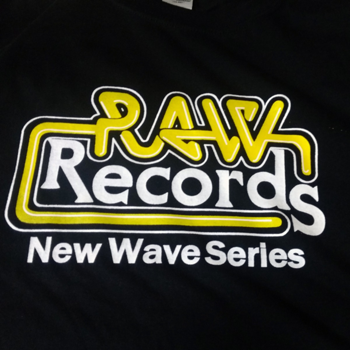 RAW RECORDS 半袖黒色 Tシャツ 選べる6サイズ S,M,L,XL,XXL,XXXL 送料無料 | ネコのコネ