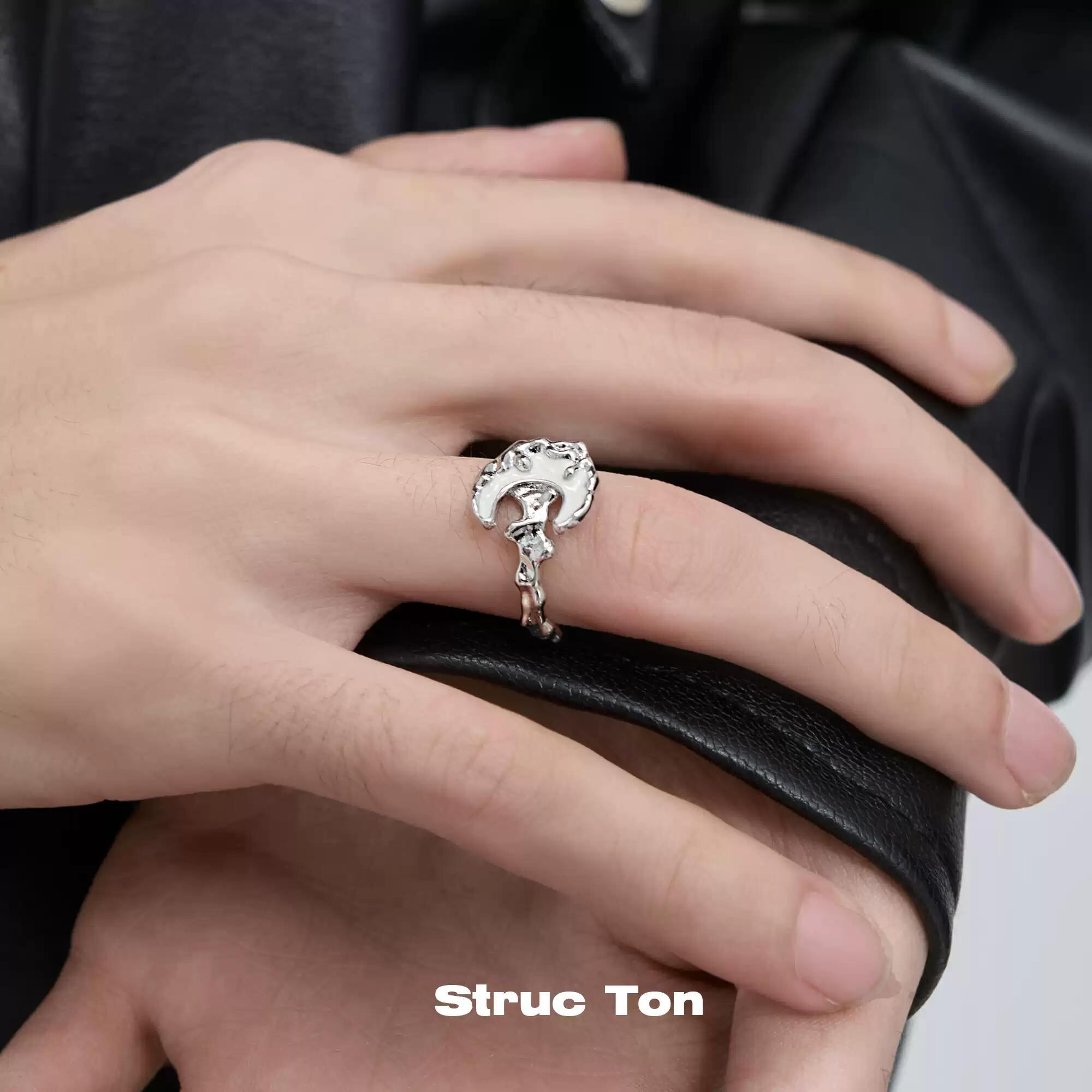 [StrucTon] Moon Fragment Metal Cold Ring | Pay ID
