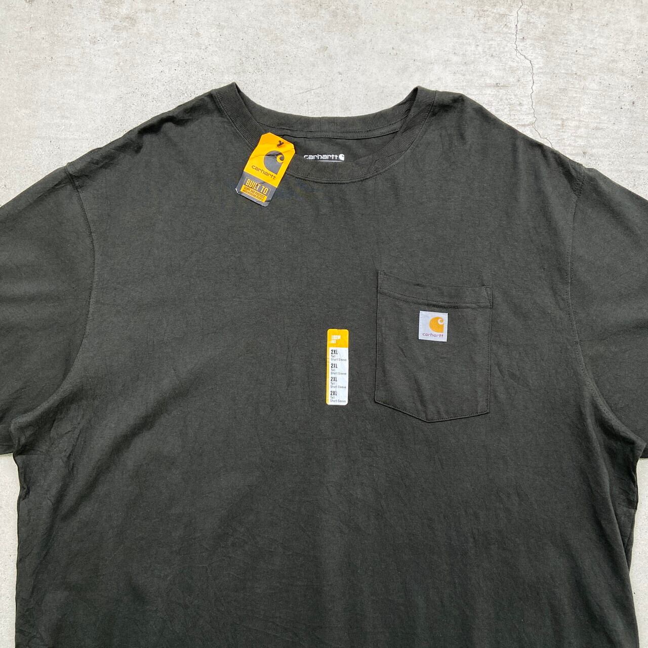 DEAD STOCK NOS Carhartt カーハート ポケットTシャツ LOOSE FIT スーパービッグサイズ メンズ4XL相当 古着 ...