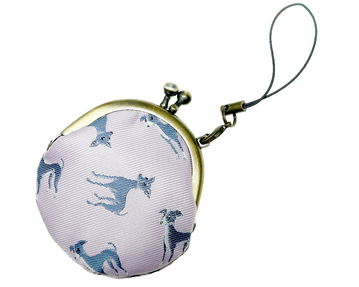 【Iruyoサイト限定】ミニがま口ストラップ イタグレ パウダーピンク | iruyo