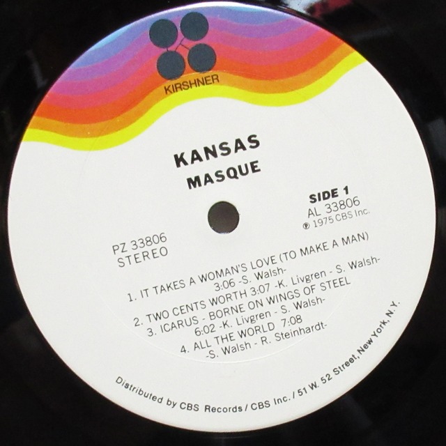 カンサス KANSAS MASQUE【LP / US盤】 | ROCK ECHOES