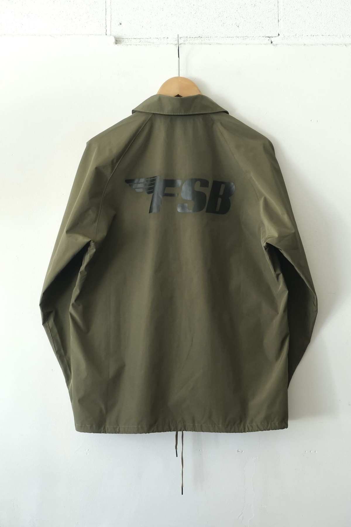 FSB Coach Jacket 'wing logo' Olive Green,Black | Directors Web Shop