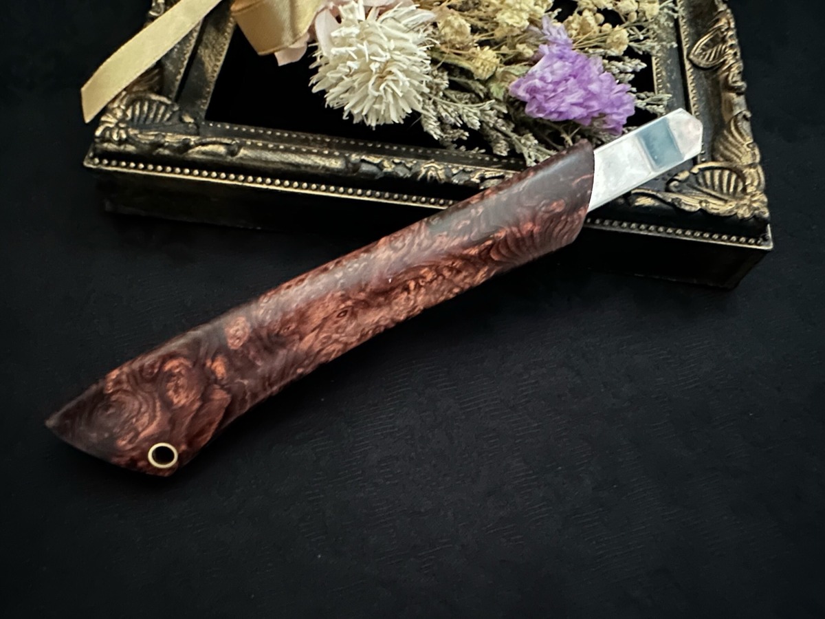 70・ローズウッド(瘤) S型木製カッターナイフ | Flamberg