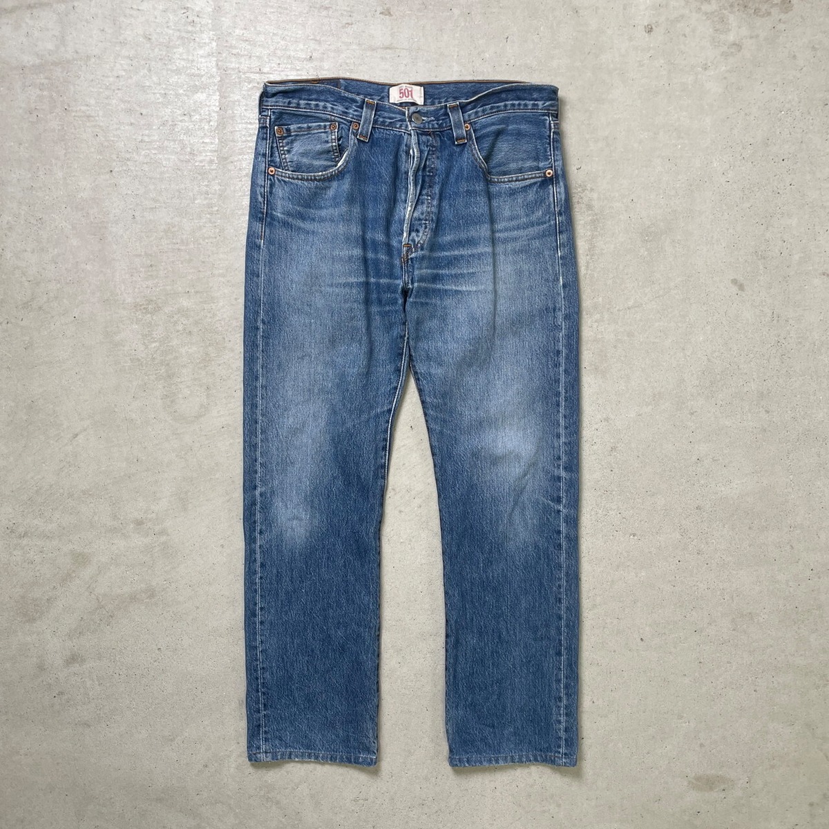 00年代 Levi's リーバイス 501 デニムパンツ ストレート メンズW33 古着 00s Y2K ジーンズ ヒゲ【デニムパンツ】/ブルー | cave 古着屋【公式】古着通販サイト