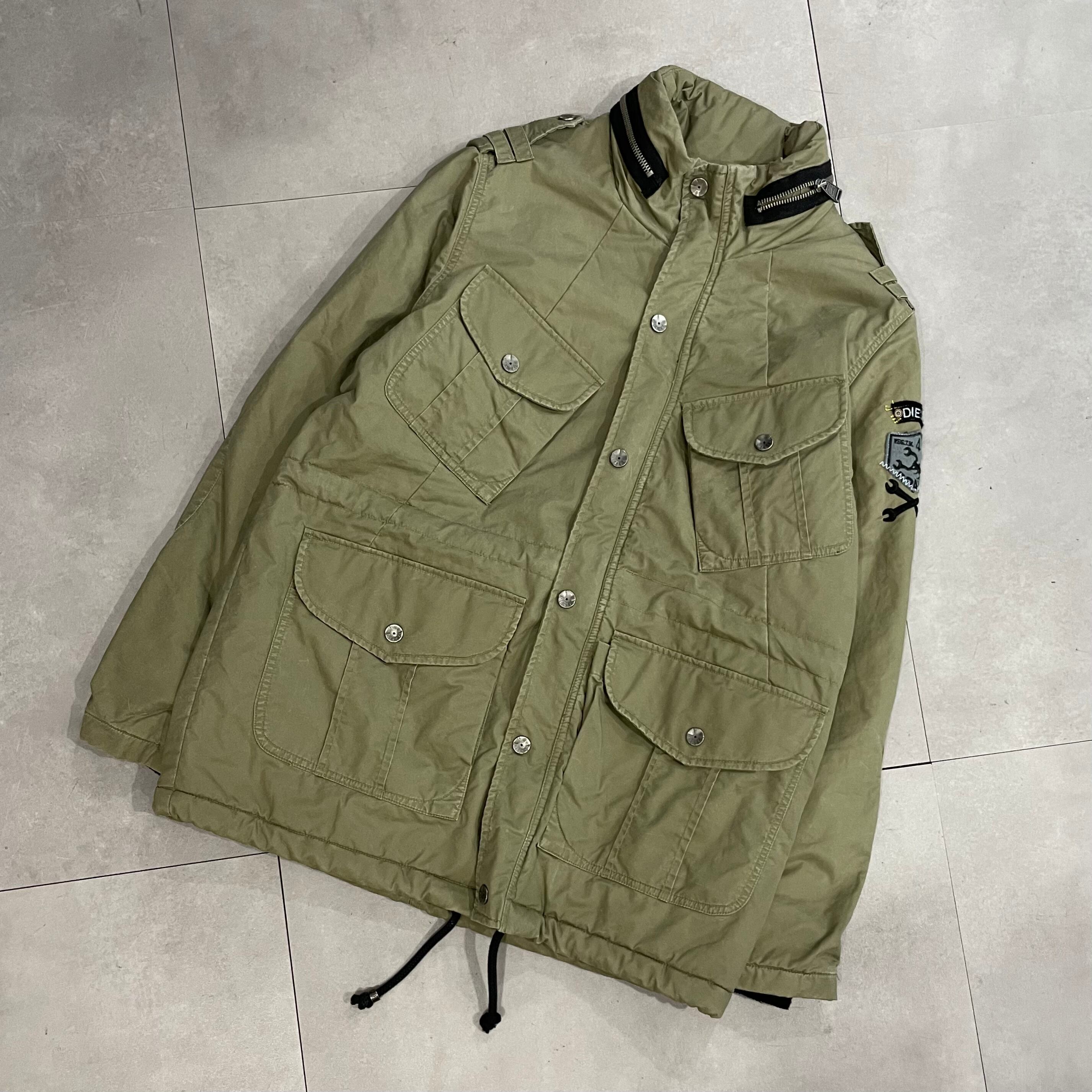 【DIESEL】military long jacket | Pay ID