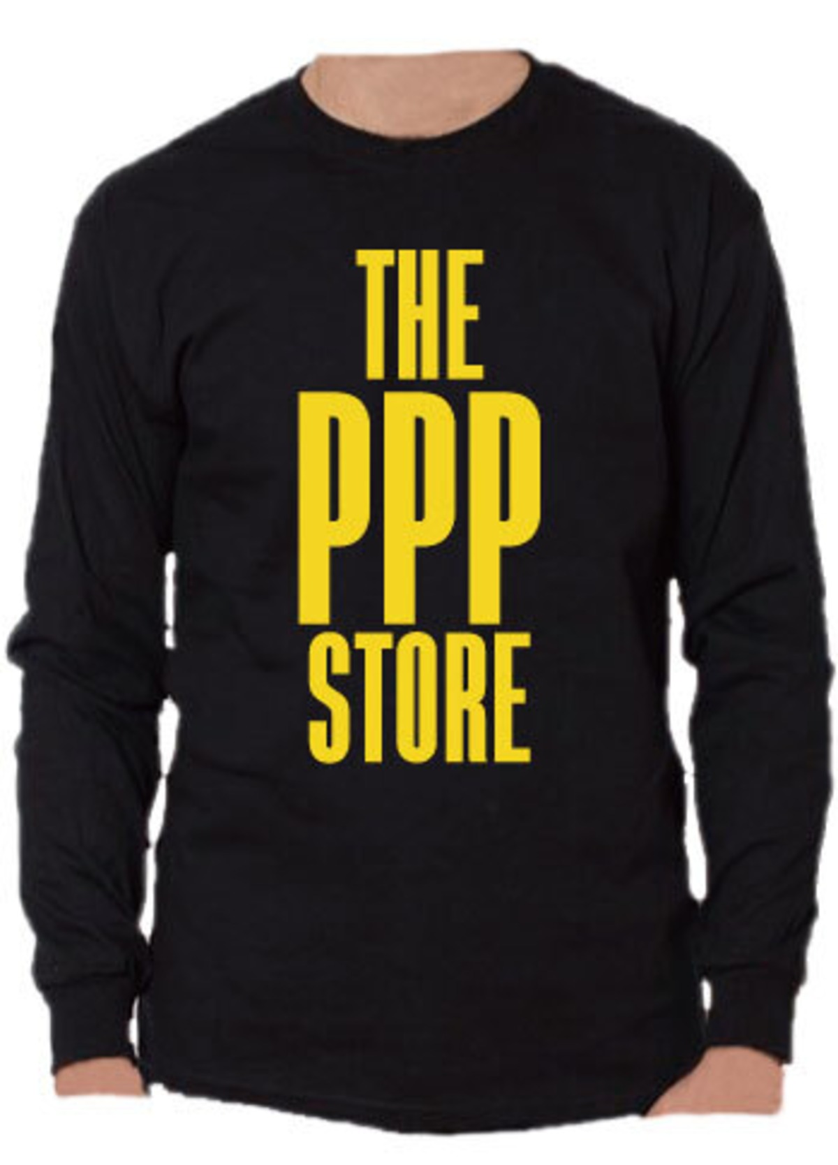 The PPP Store BIG LOGO L/S T-SHIRT ”BLACK” | The PPP Store