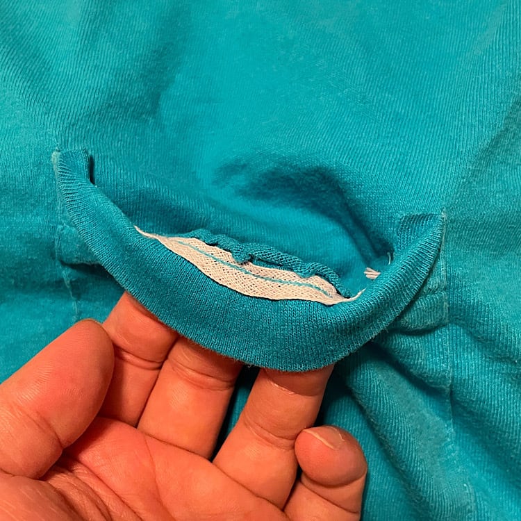 90s BVD ビンテージ ポケット付き ポケT 無地Tシャツ USA製 ビッグサイズ(ターコイズブルー,XXXL 3XLサイズ)袖裾シングルステッチ | ヴィンテージ古着&アンティーク商品 ...