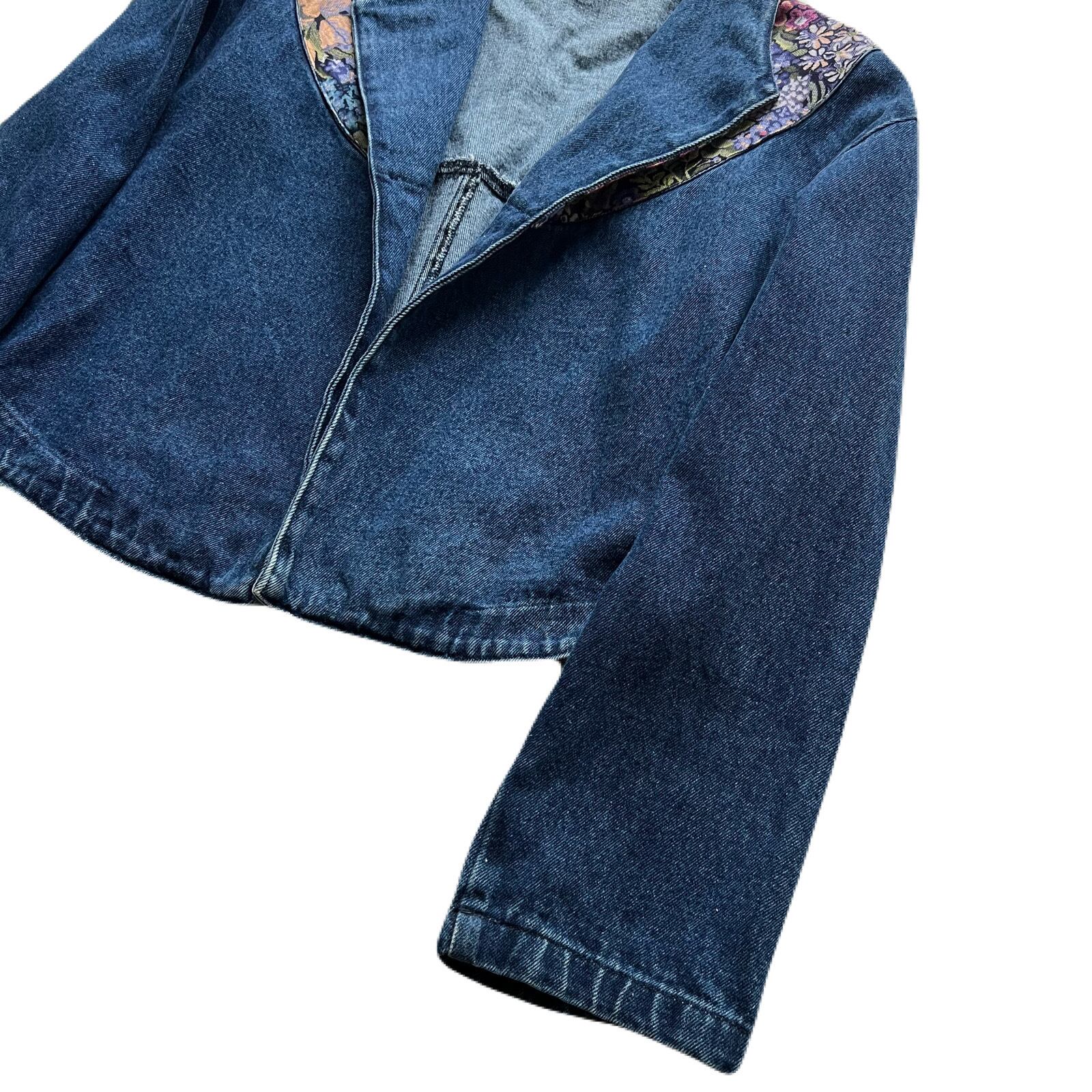 90s "apache" denim jacket "made in usa" "size L" | soi_vintage