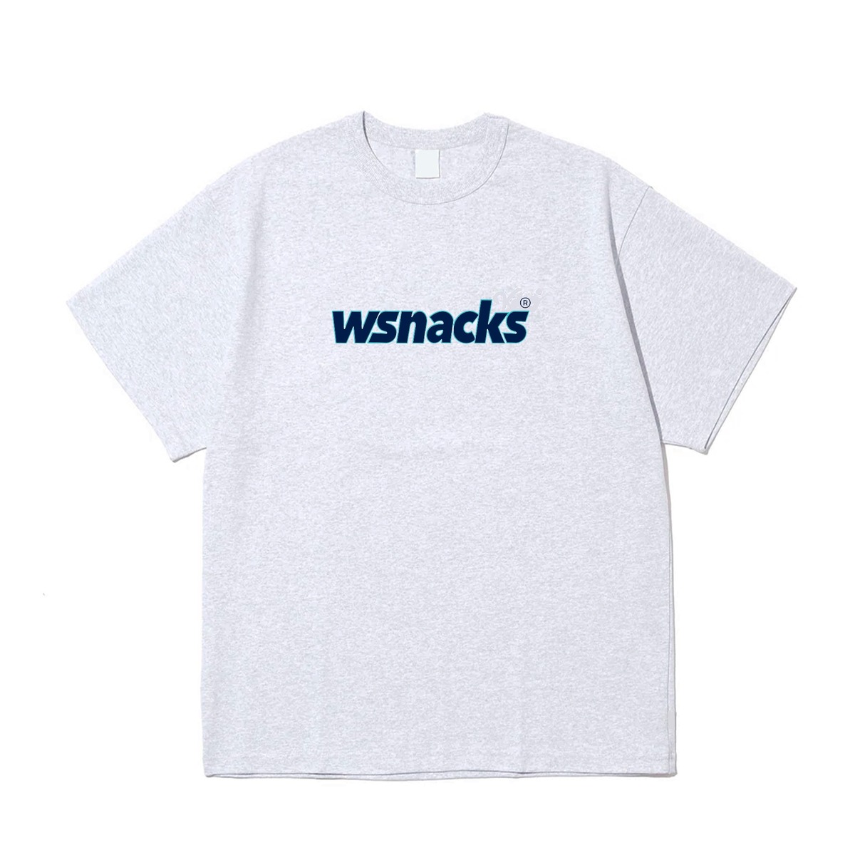 ”Color logo Tee"【Gray】 | Wsnacks