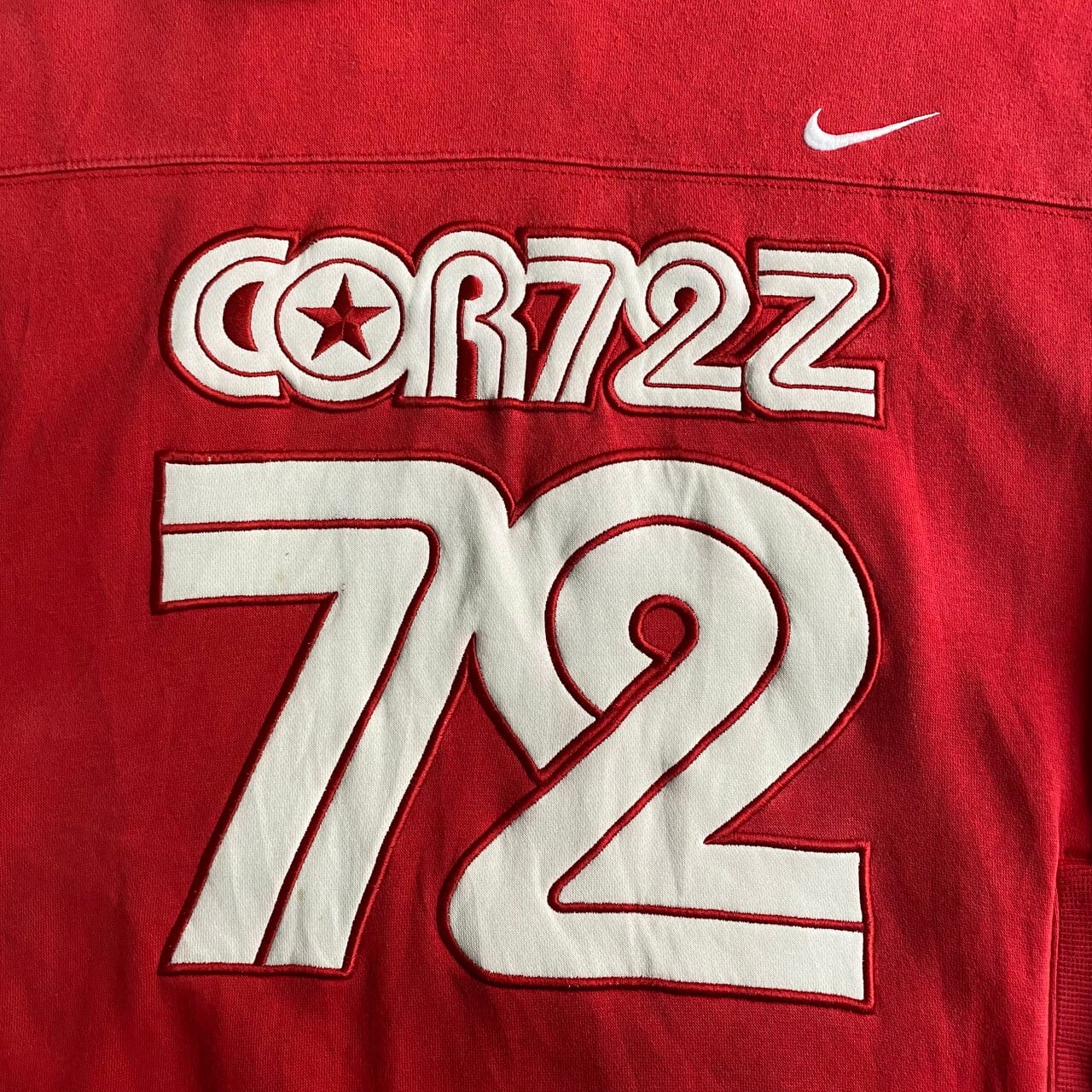 ビッグサイズ NIKE ナイキ COR72Z チームロゴ 刺繍 プルオーバーパーカー メンズ2XL相当 古着 スウェットパーカー スウォッシュ ...