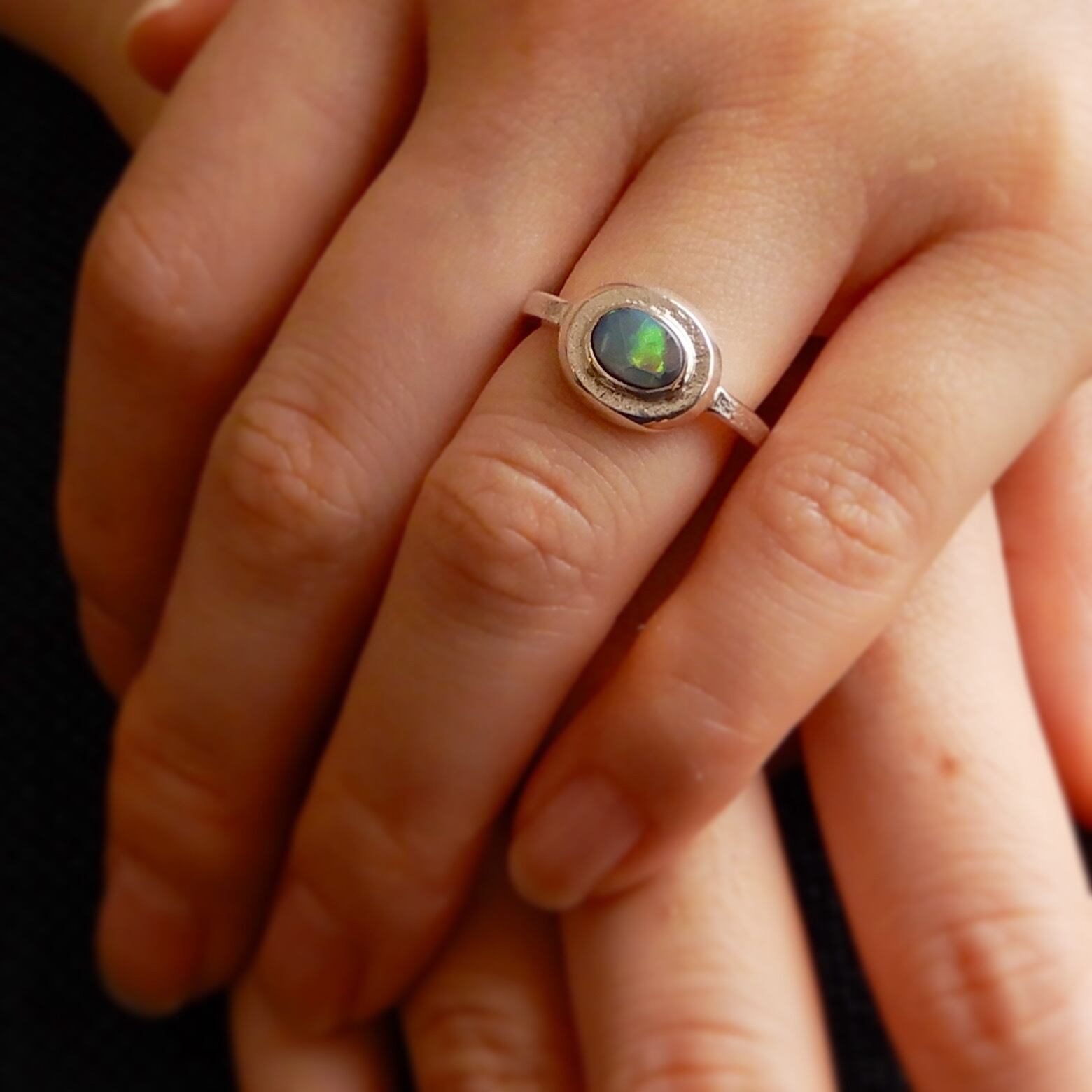 revive black opal ring sv/black opal 0.63ct | RABEA / ラベア