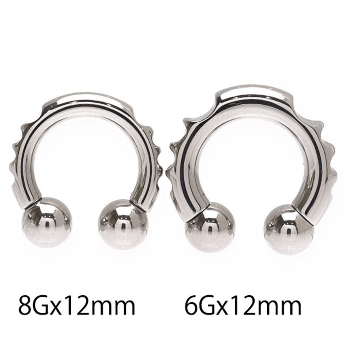 サーキュラーバーベル 8g 6g エボリューション サイドカット ボディピアス 拡張ピアス ステンレスピアス | BONshape ボディピアス専門店