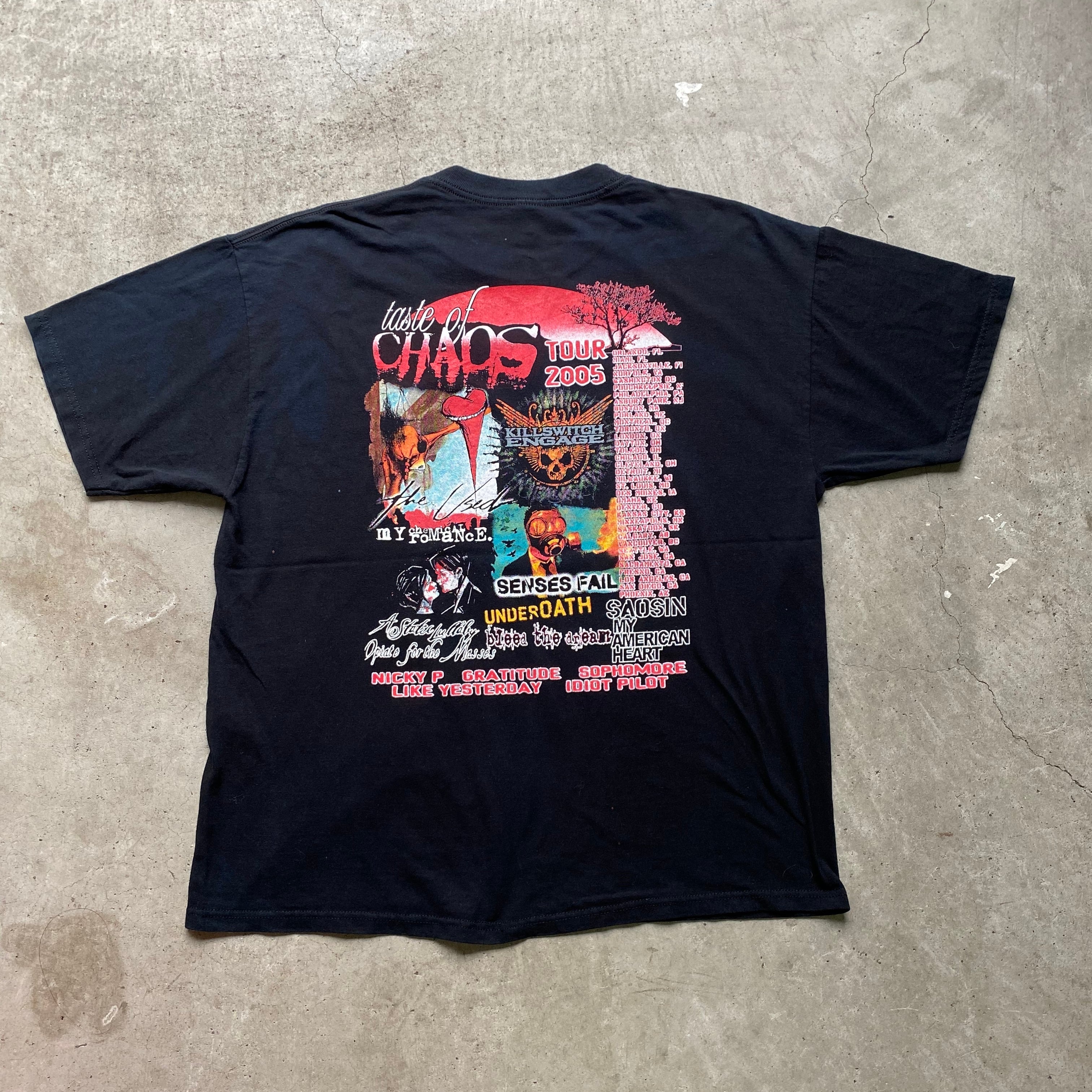 taste of CHAOS 2005 フェス ツアー バンドTシャツ メンズXL 古着 【Tシャツ】 | cave 古着屋【公式】古着通販サイト