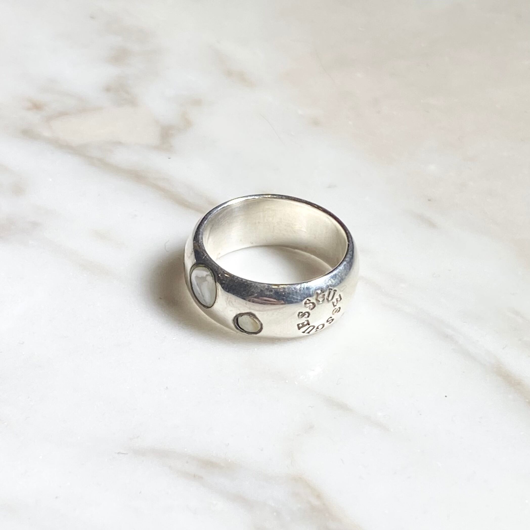 GUESS silver band ring | NOIR ONLINE