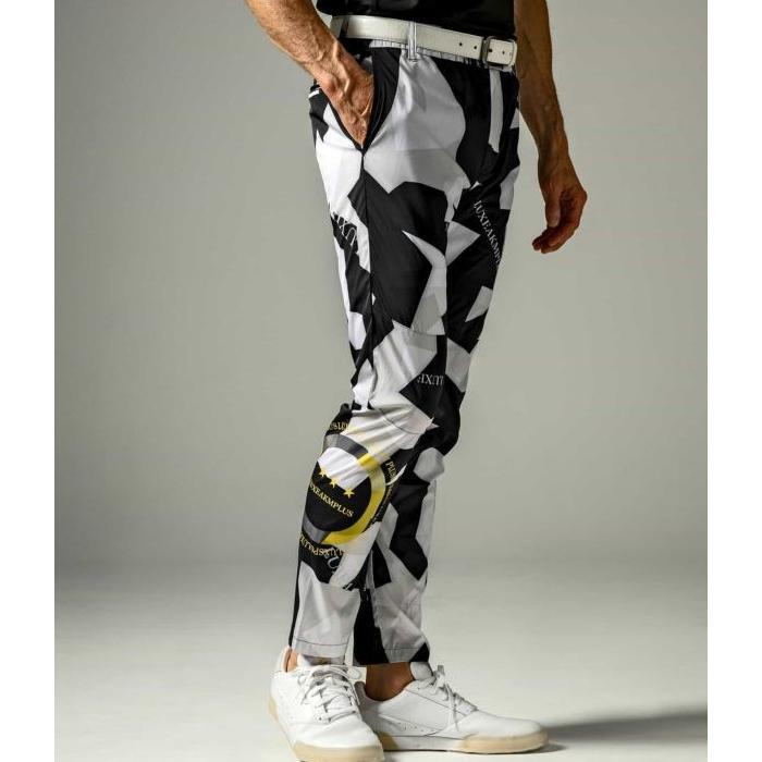 LUXEAKMPLUS リュクスエイケイエムプラス カモ柄トラックパンツ ゴルフ