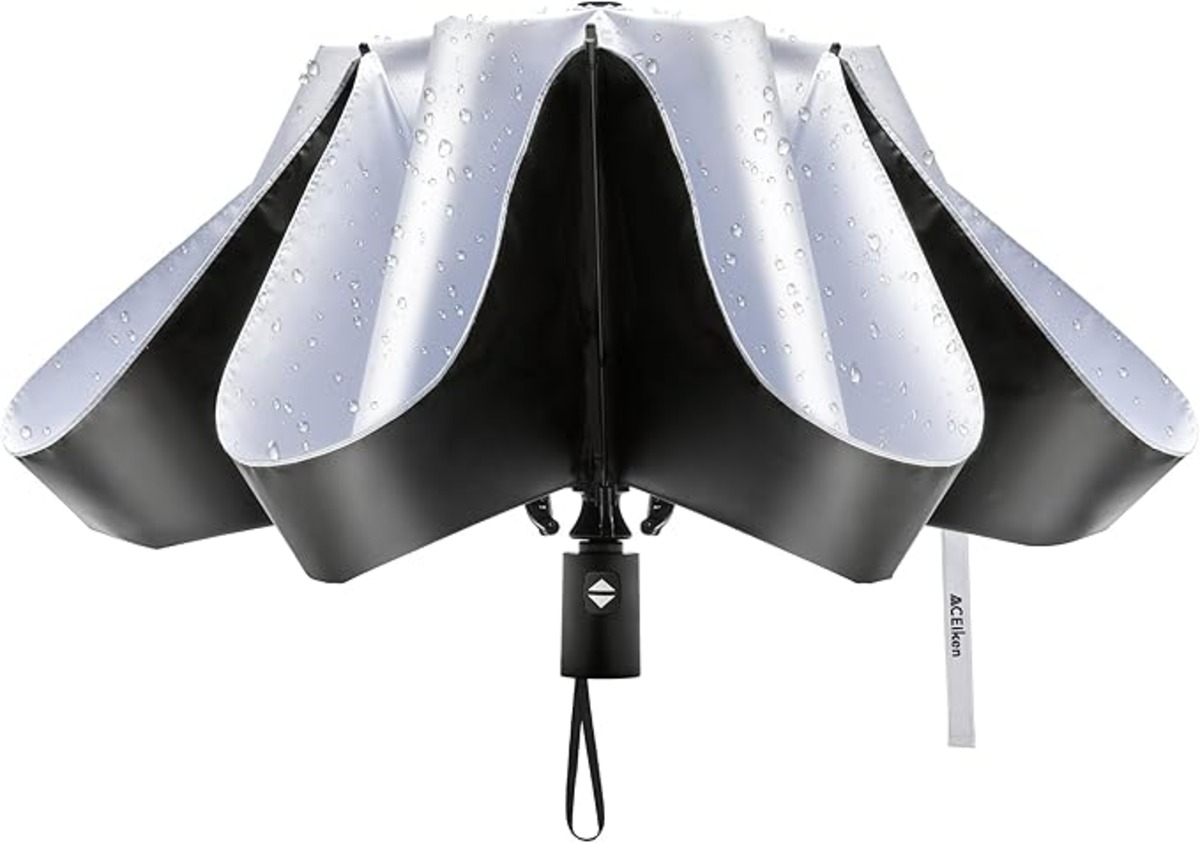 【逆折り 210g超軽量】ACEIKEN 日傘 UVカット 99% 遮光 折り畳み 折りたたみ傘 レディース 6本骨 日傘兼用雨傘 耐風撥水 丈夫 自動開閉 遮熱 収納ポーチ付き a | hero01